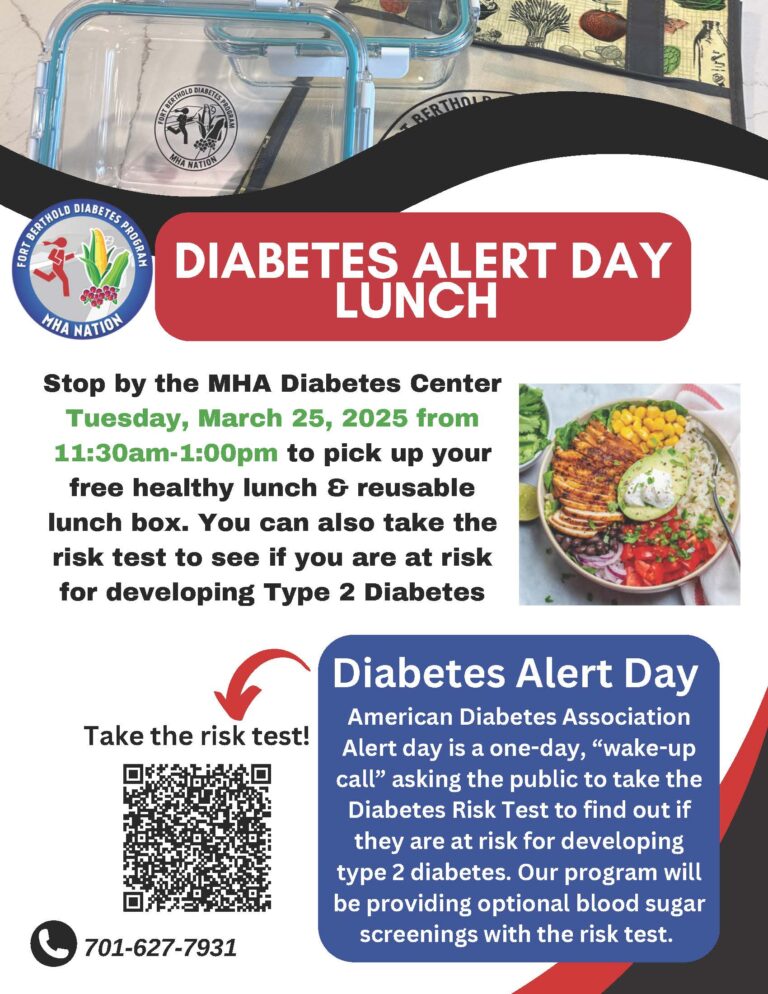 Diabetes Alert Day Lunch! | Fort Berthold Diabetes Program